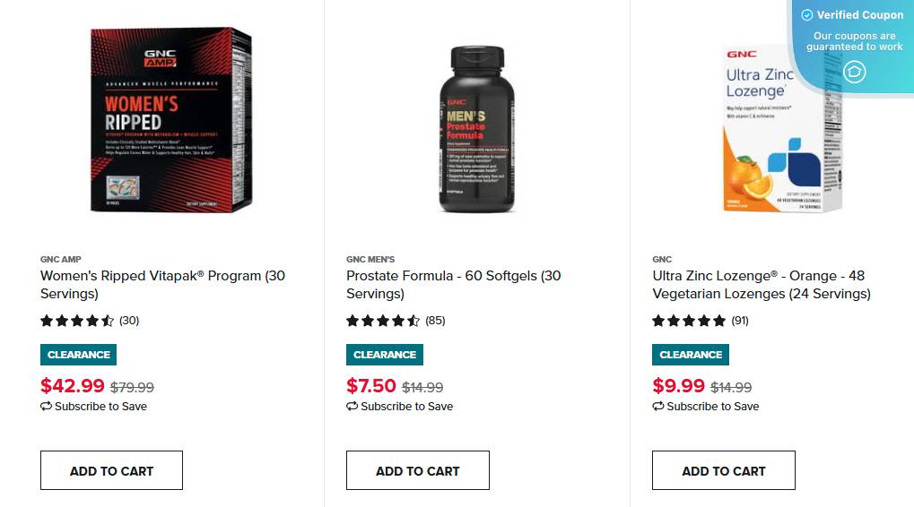 35% Off GNC Coupons & Coupon Codes - January 2025