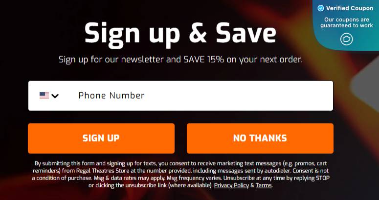 20% Off Regal Cinemas Coupons & Promo Codes - February 2025