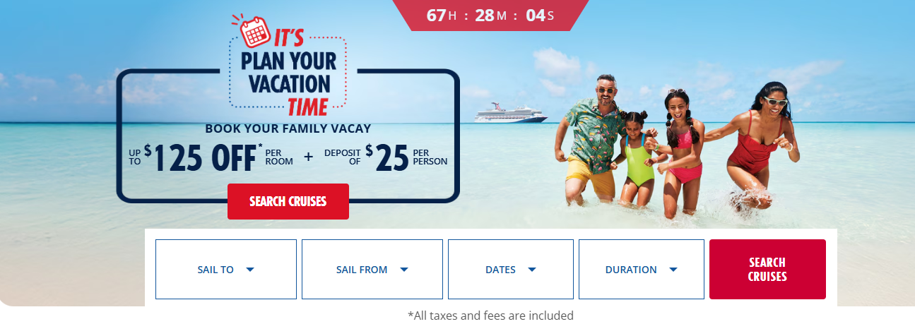 35% Off Carnival Cruise Coupons & Promo Codes - January 2025