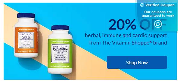 50% Off Vitamin Shoppe Coupons & Coupon Codes - February 2025
