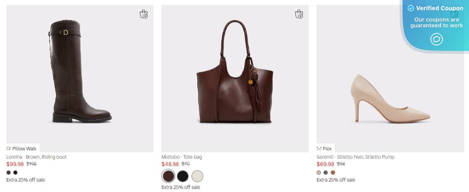 30% Off Aldo Coupons & Promo Codes - March 2025