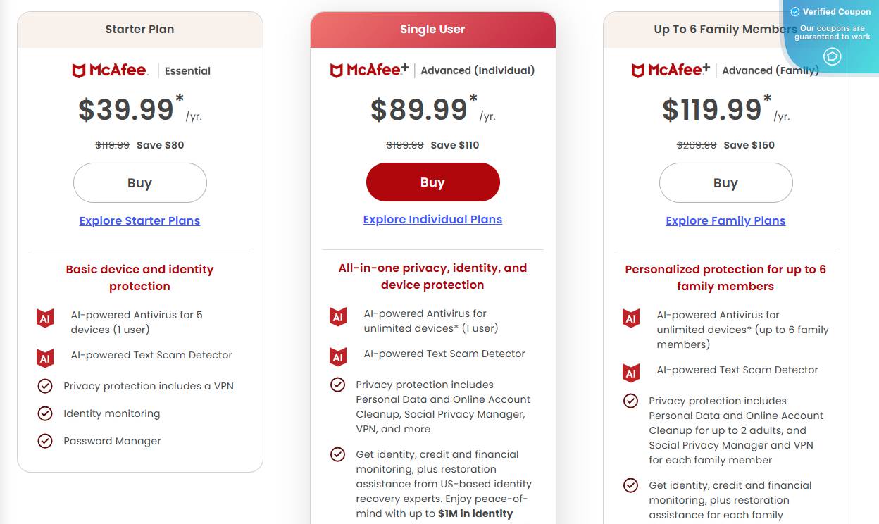 20% Off McAfee Coupons & Promo Codes - February 2025