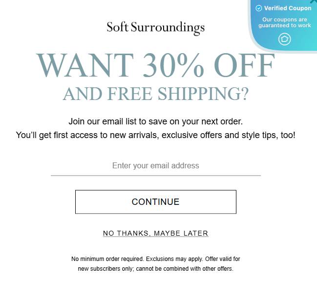 35% Off Soft Surroundings Coupons & Promo Codes - January 2025