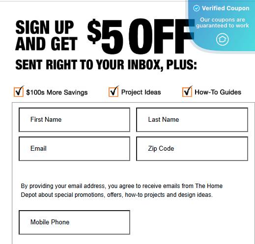 20% Off Home Depot Coupons & Promo Codes - February 2025