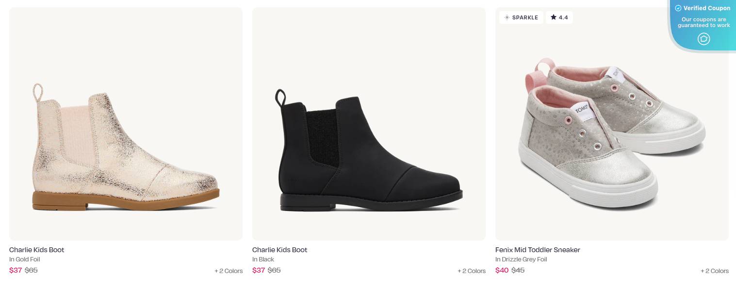 30% Off TOMS Coupons & Promo Codes - January 2025