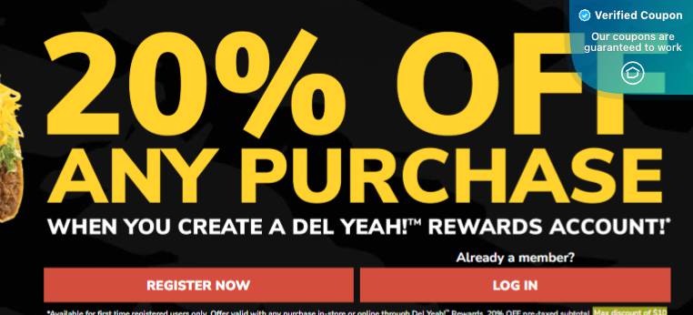 Del Taco Coupons & Deals - Save $10 in February 2025