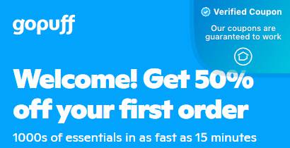 50% Off - Gopuff Promo Codes for February 2025