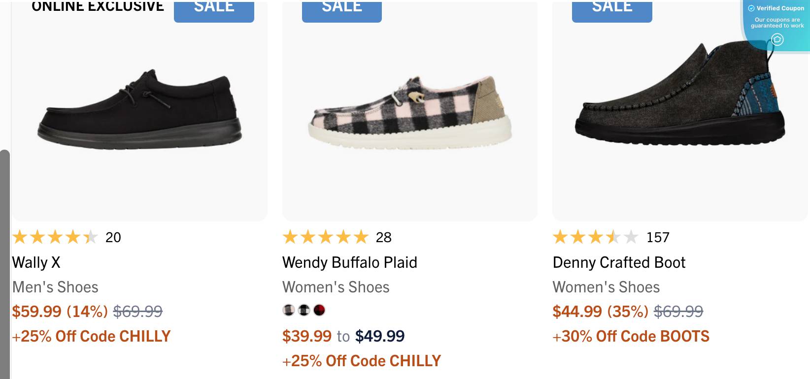 40% Off Hey Dude Coupons & Discount Codes - March 2025