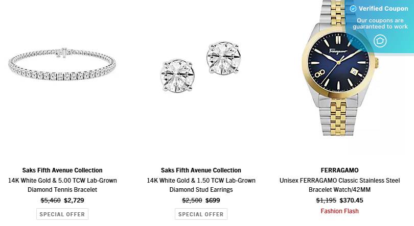 25% Off Saks Fifth Avenue Coupons & Promo Codes - February 2025