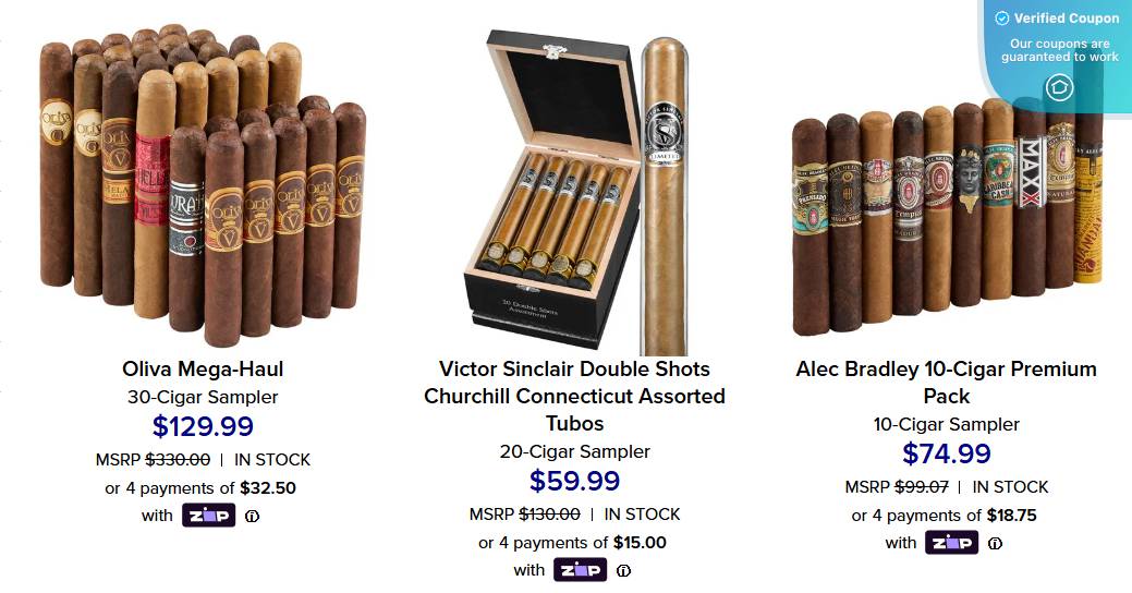 25% Off Thompson Cigar Coupons - February 2025