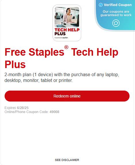 20% Off Staples Coupons & Coupon Codes - February 2025