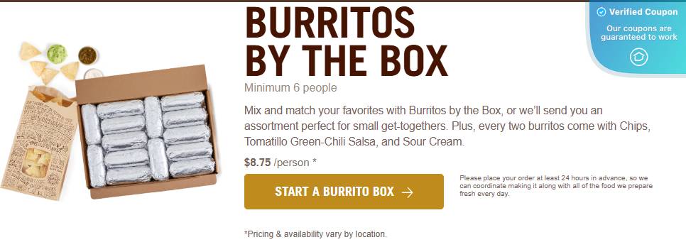 10% Off Chipotle Coupons & Coupon Codes - February 2025
