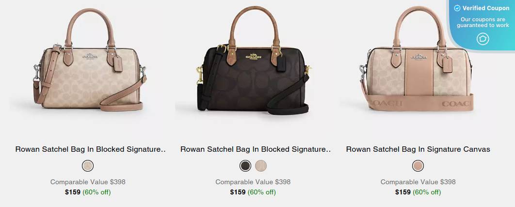 70% Off Coach Outlet Coupons & Promo Codes + 1% Cash Back