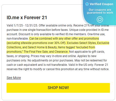 40% Off Forever 21 Coupons & Promo Codes - February 2025