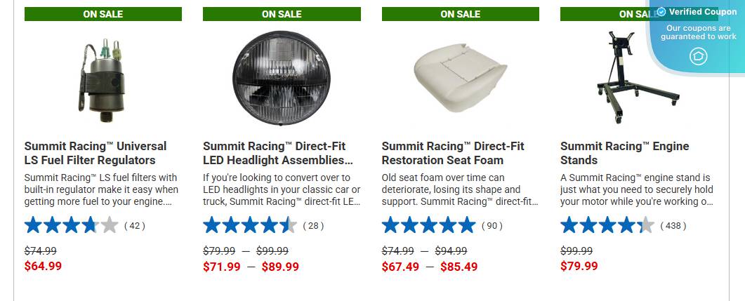 50% Off Summit Racing Coupons & Promo Codes - February 2025