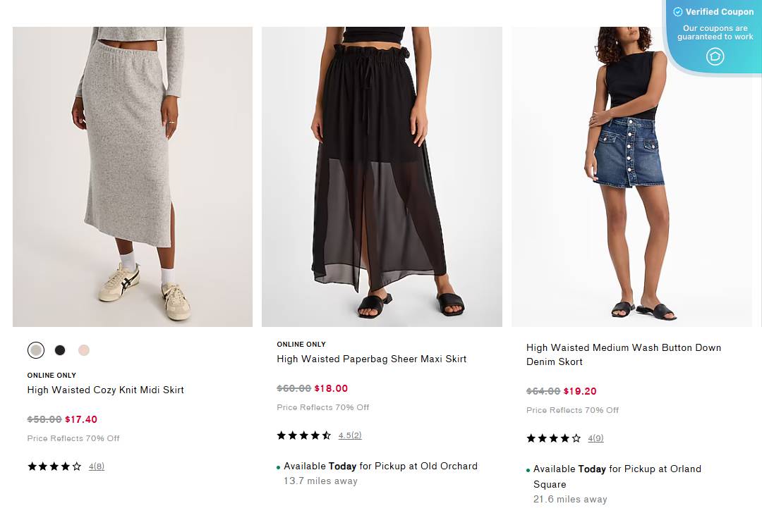 30% Off Express Coupons & Promo Codes - March 2025