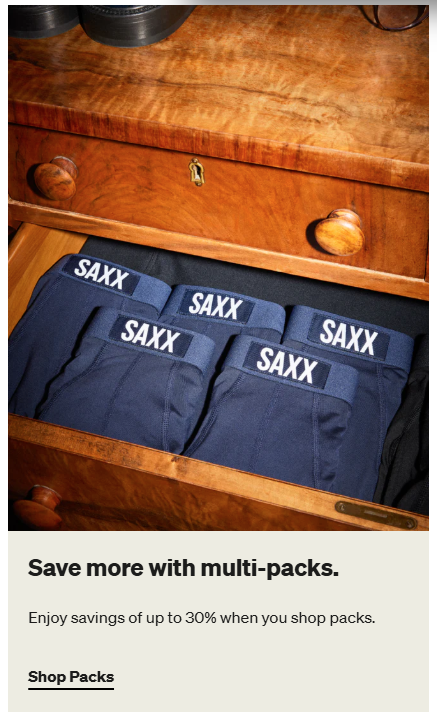 35% Off Saxx Coupons & Discount Codes - February 2025