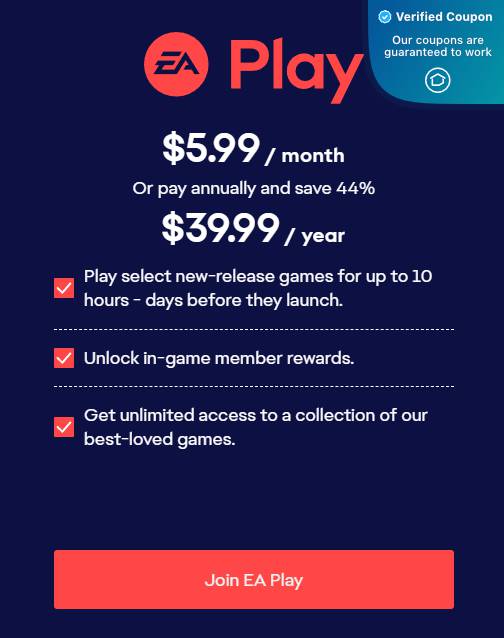 50% Off EA Coupons & Coupon Codes - February 2025