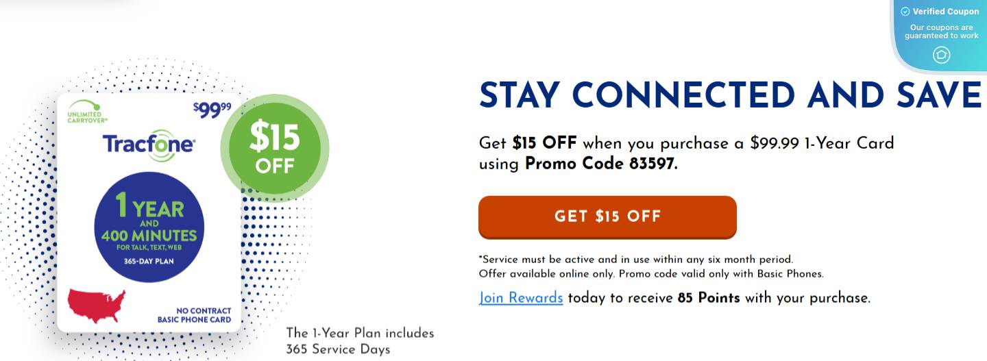 25% Off TracFone Coupons & Promo Codes - March 2025