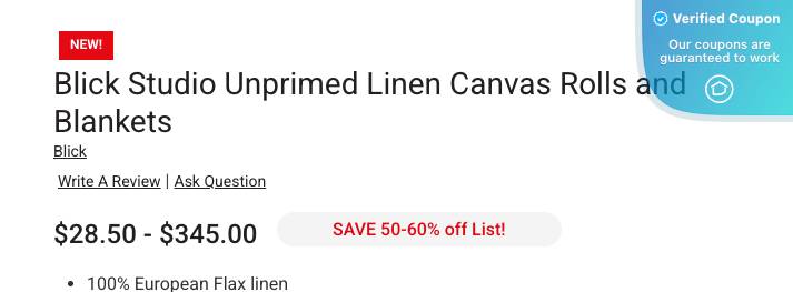 25% Off Blick Coupons & Promo Codes - March 2025