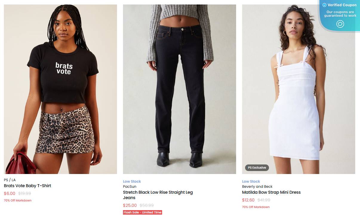 20% Off PacSun Coupons & Promo Codes - February 2025