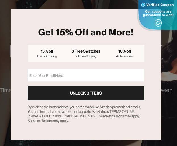 50% Off Azazie Coupons & Coupon Codes - February 2025