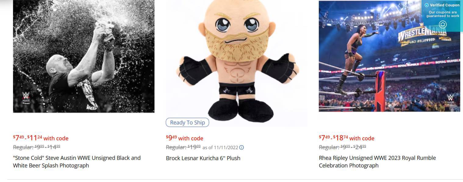 40% Off WWE Shop Coupons & Discount Codes - February 2025
