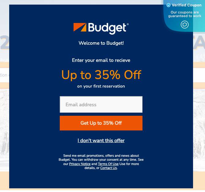 40% Off Budget Car Rental Coupons & Discount Codes - February 2025