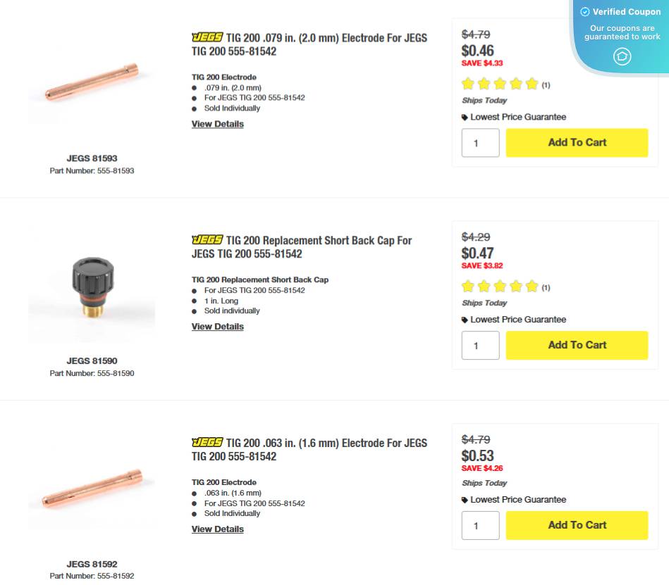 $50 Off JEGS Coupons & Promo Codes - February 2025