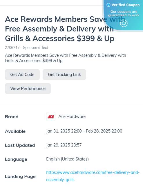 20% Off Ace Hardware Coupons & Promo Codes - February 2025