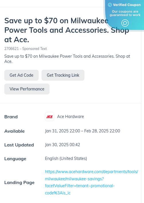 20% Off Ace Hardware Coupons & Promo Codes - February 2025