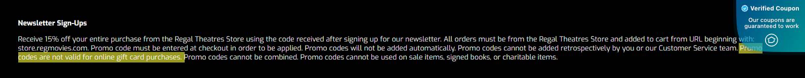 15% Off Regal Cinemas Coupons & Promo Codes - April 2025