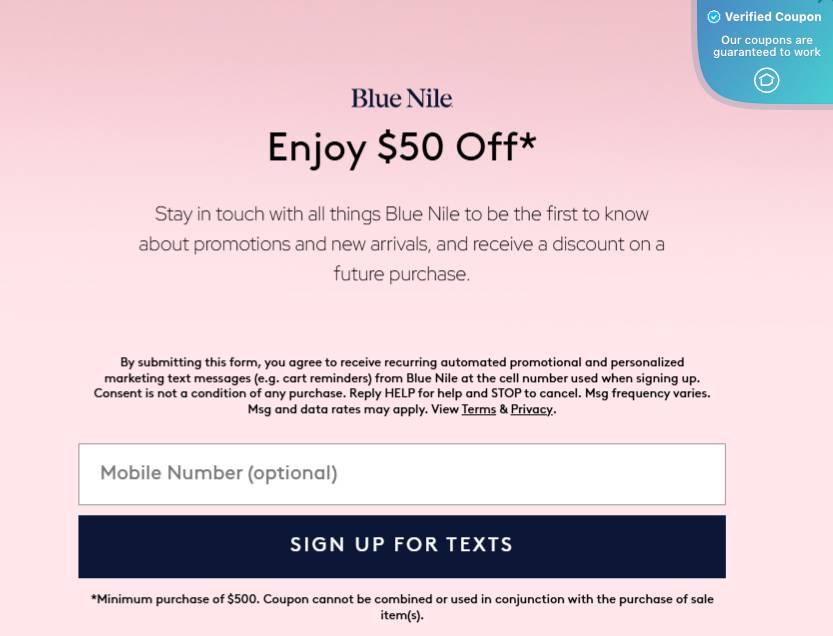 30% Off Blue Nile Coupons & Promo Codes - March 2025