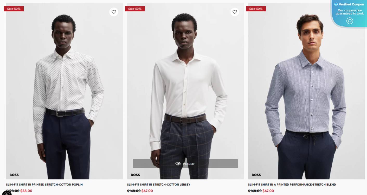 20% Off Hugo Boss Coupons & Discount Codes - March 2025