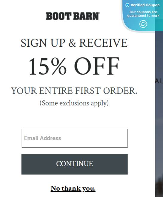 20% Off Boot Barn Coupons & Promo Codes - February 2025