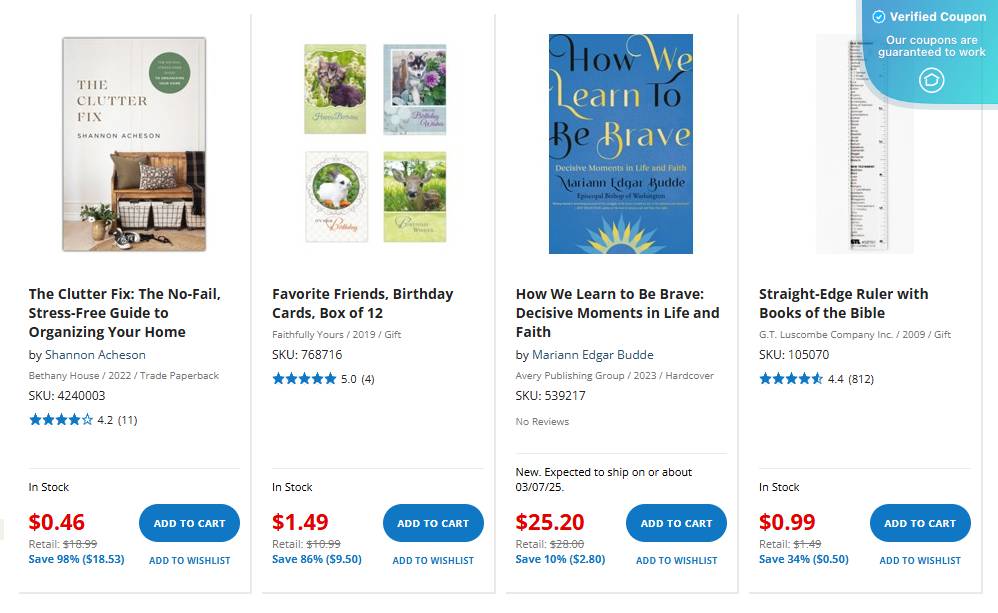 40% Off Christian Book Coupons & Promo Codes - March 2025