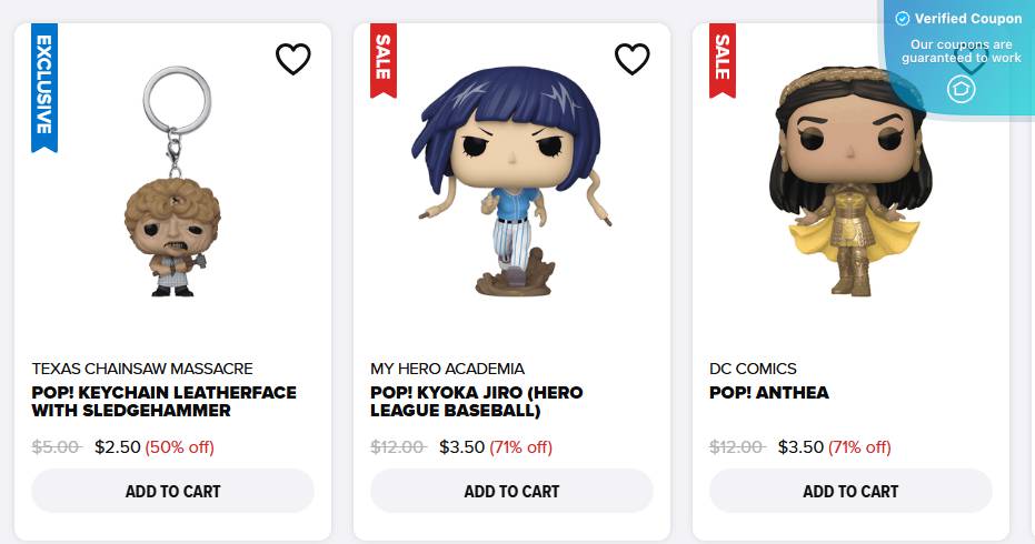 40% Off Funko Coupons & Discount Codes - March 2025