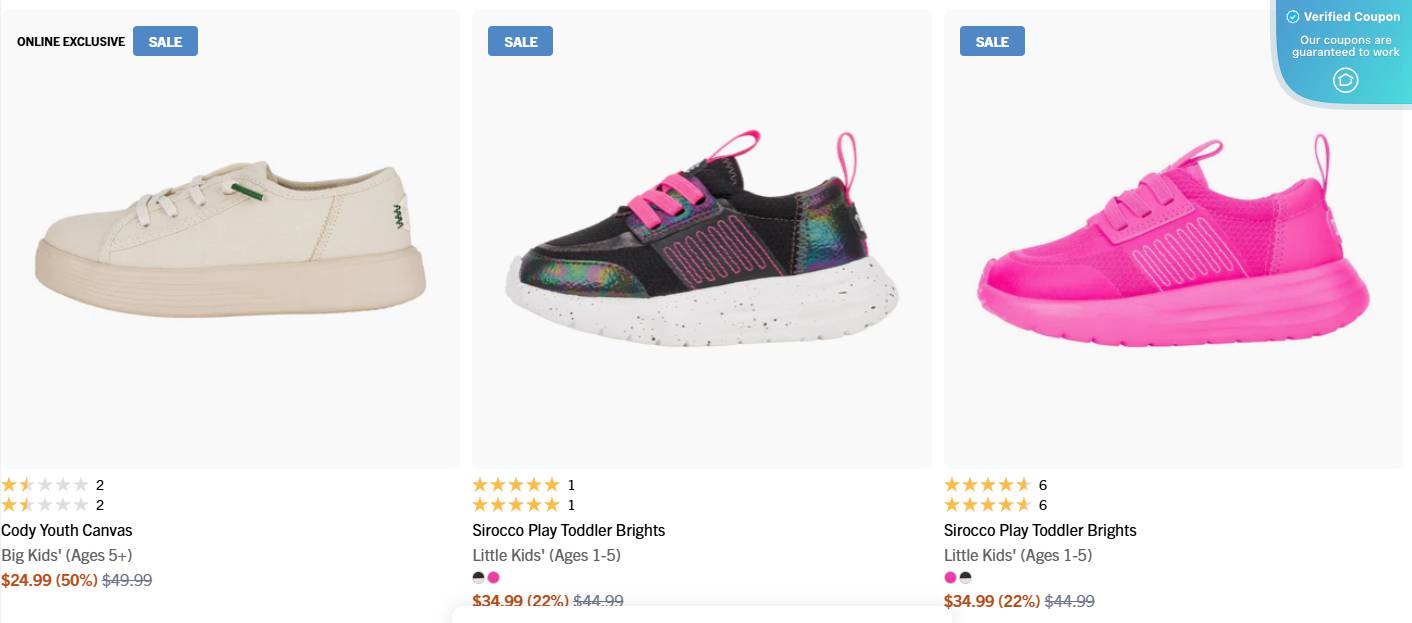 40% Off Hey Dude Coupons & Discount Codes - March 2025