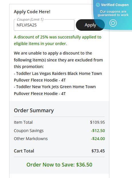 25% Off NFL Shop Coupons & Coupon Codes - March 2025