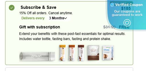 30% Off ProLon Coupons & Discount Codes - February 2025