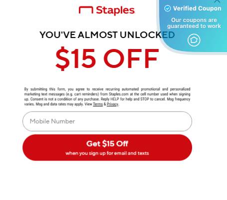 20% Off Staples Coupons & Coupon Codes - February 2025
