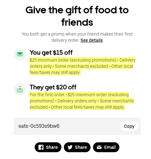 Uber Eats Coupons & Promo Codes: $20 Off - March 2025