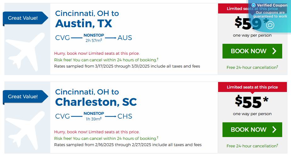 20% Off Allegiant Air Coupons & Coupon Codes - March 2025