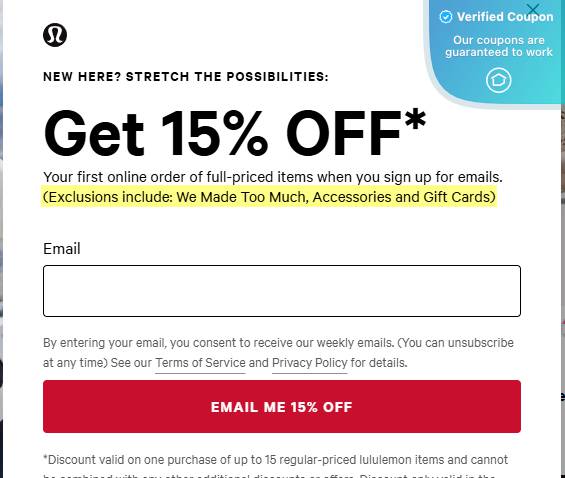 15% Off lululemon Coupons & Discount Codes - February 2025