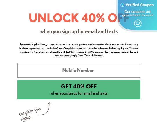 Simply To Impress Coupons & Promo Codes: 50% Off