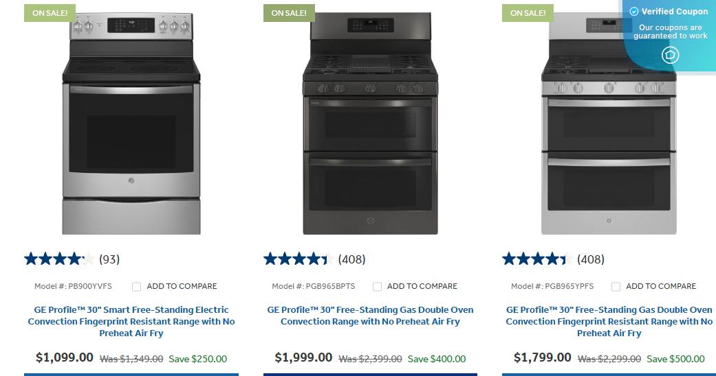 GE Appliances Coupons & Promo Codes: 40% Off