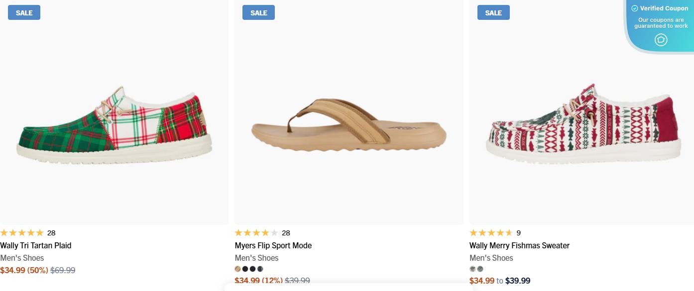 40% Off Hey Dude Coupons & Discount Codes - February 2025