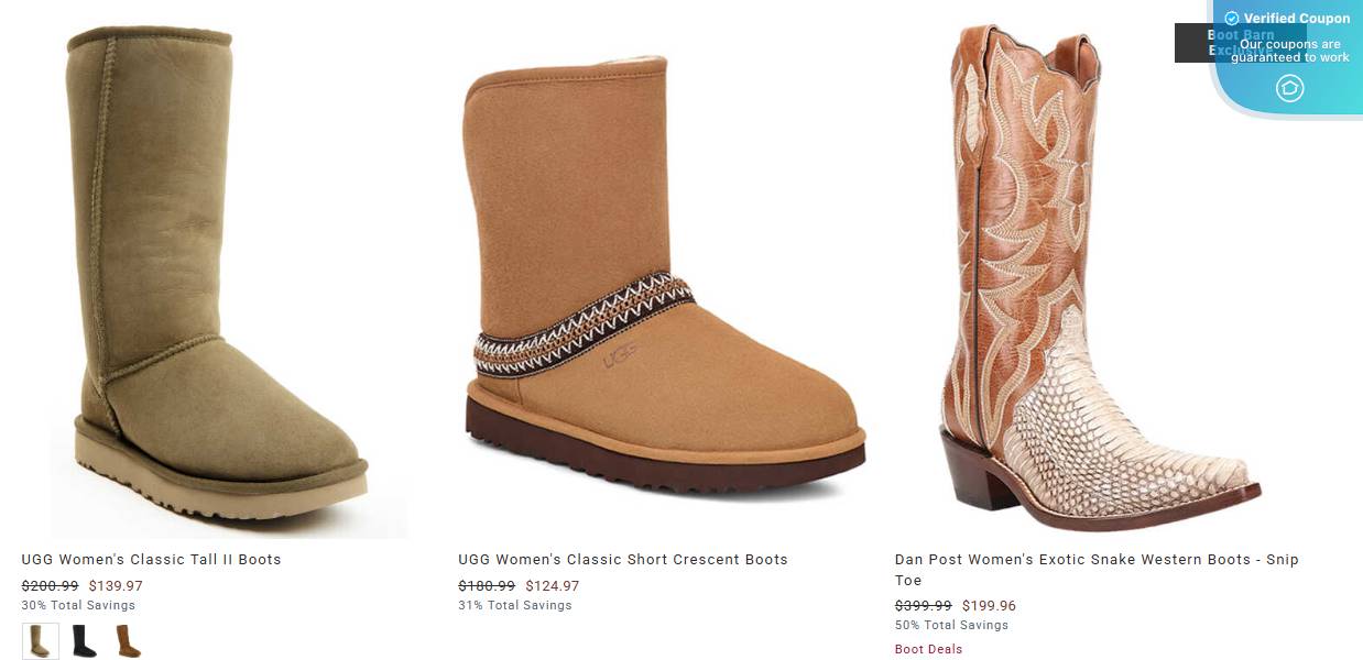 20% Off Boot Barn Coupons & Promo Codes - February 2025