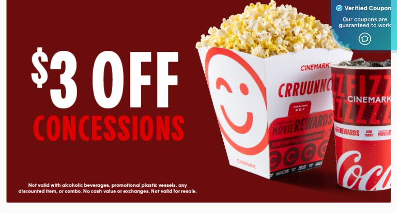 20% Off Cinemark Coupons & Coupon Codes - March 2025