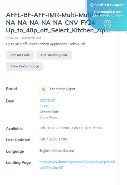 20% Off Home Depot Coupons & Promo Codes - February 2025